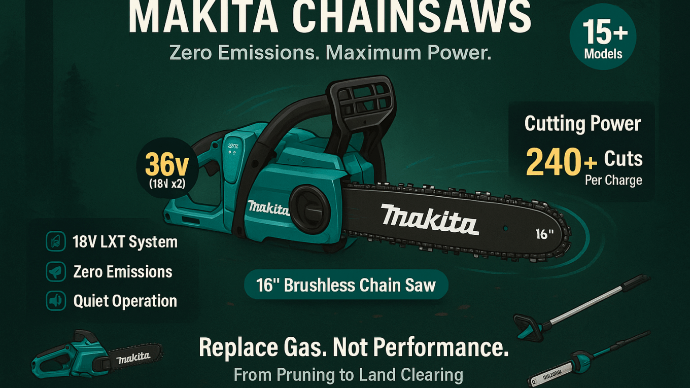 Makita Chainsaws & Pruning Tools: Zero Emissions, Maximum Performance ...